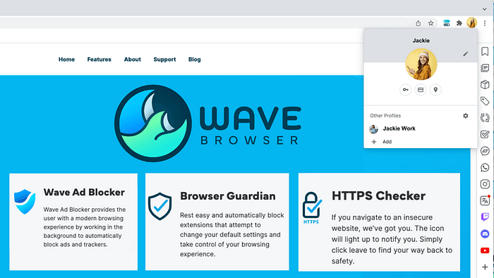 Wave Browser - Efficient, Intuitive and Personal Web Browser